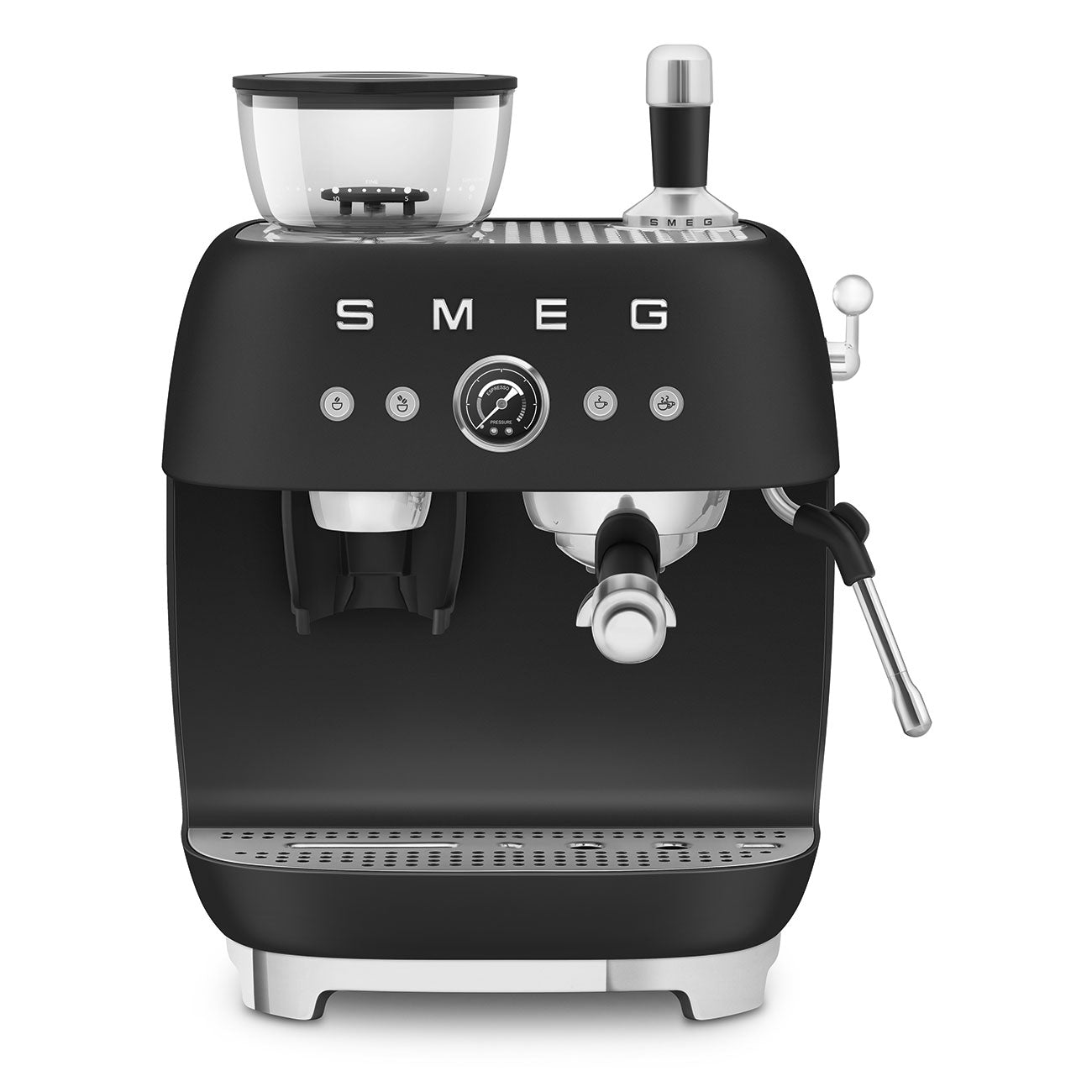 50's Style Espresso Coffee Machine with Grinder - Matte Black (EGF03BLMAU) – Smeg Australia